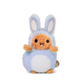 Blue Bunny Ricespud Mini Sitting Plush Toy | Noodoll
